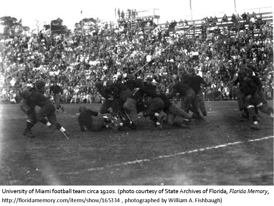 University of Miami's first freshman football game | Florida Historical ...