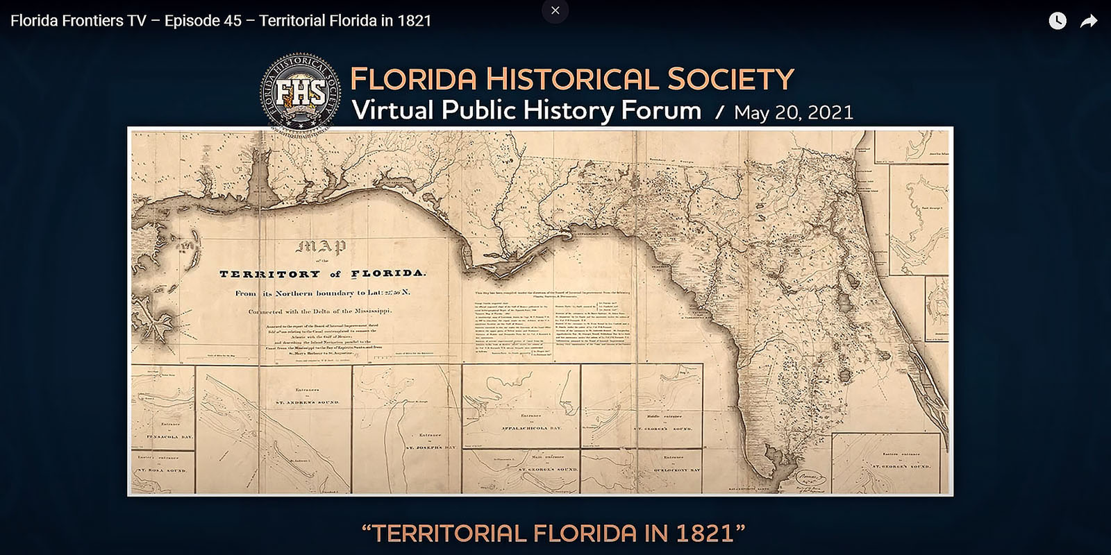 Florida Frontiers TV - Territorial Florida in 1821 | Florida Historical ...
